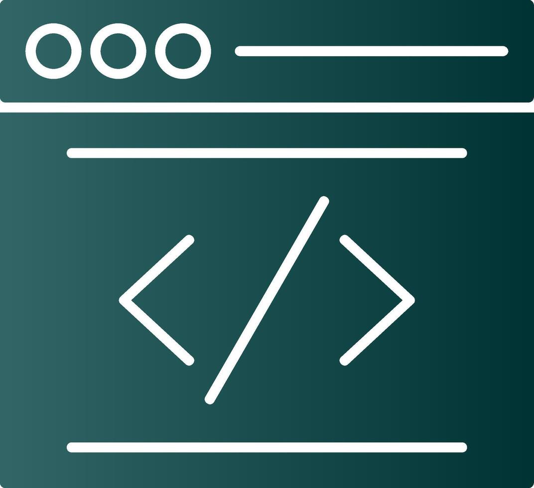 Coding Glyph Gradient Icon 38897819 Vector Art at Vecteezy