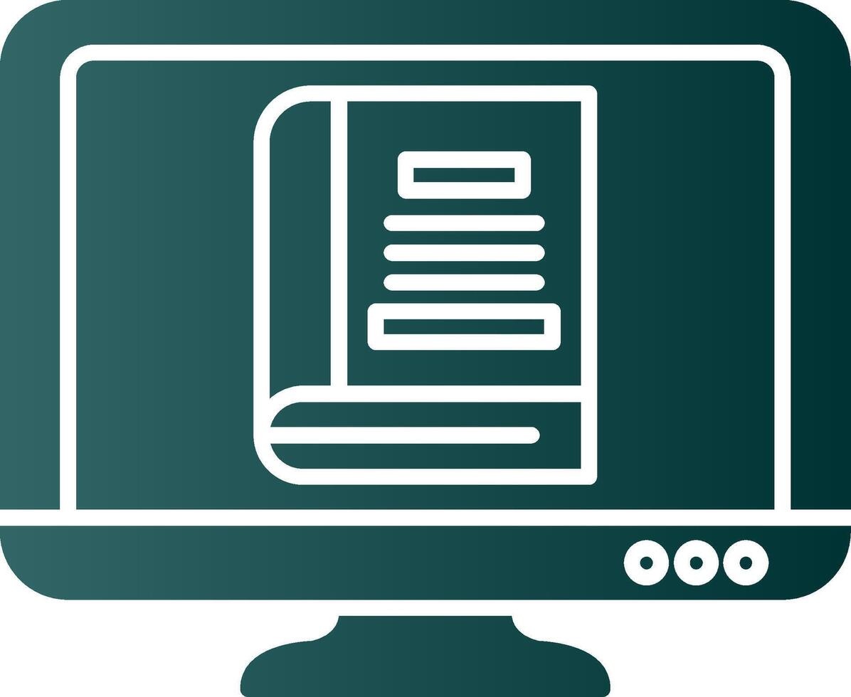 Learn Glyph Gradient Icon 38898340 Vector Art at Vecteezy