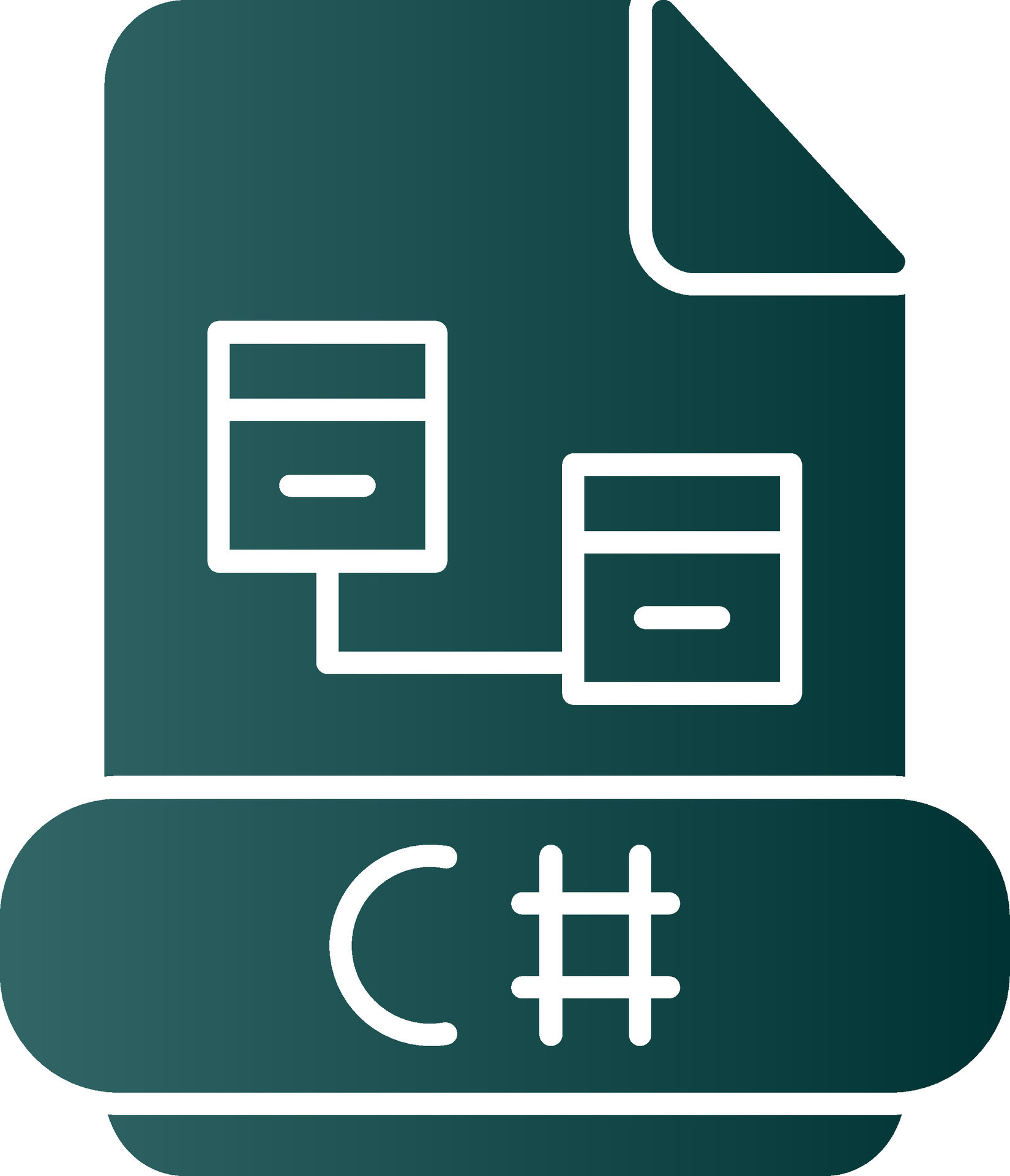 C Sharp Glyph Gradient Icon 38898415 Vector Art at Vecteezy