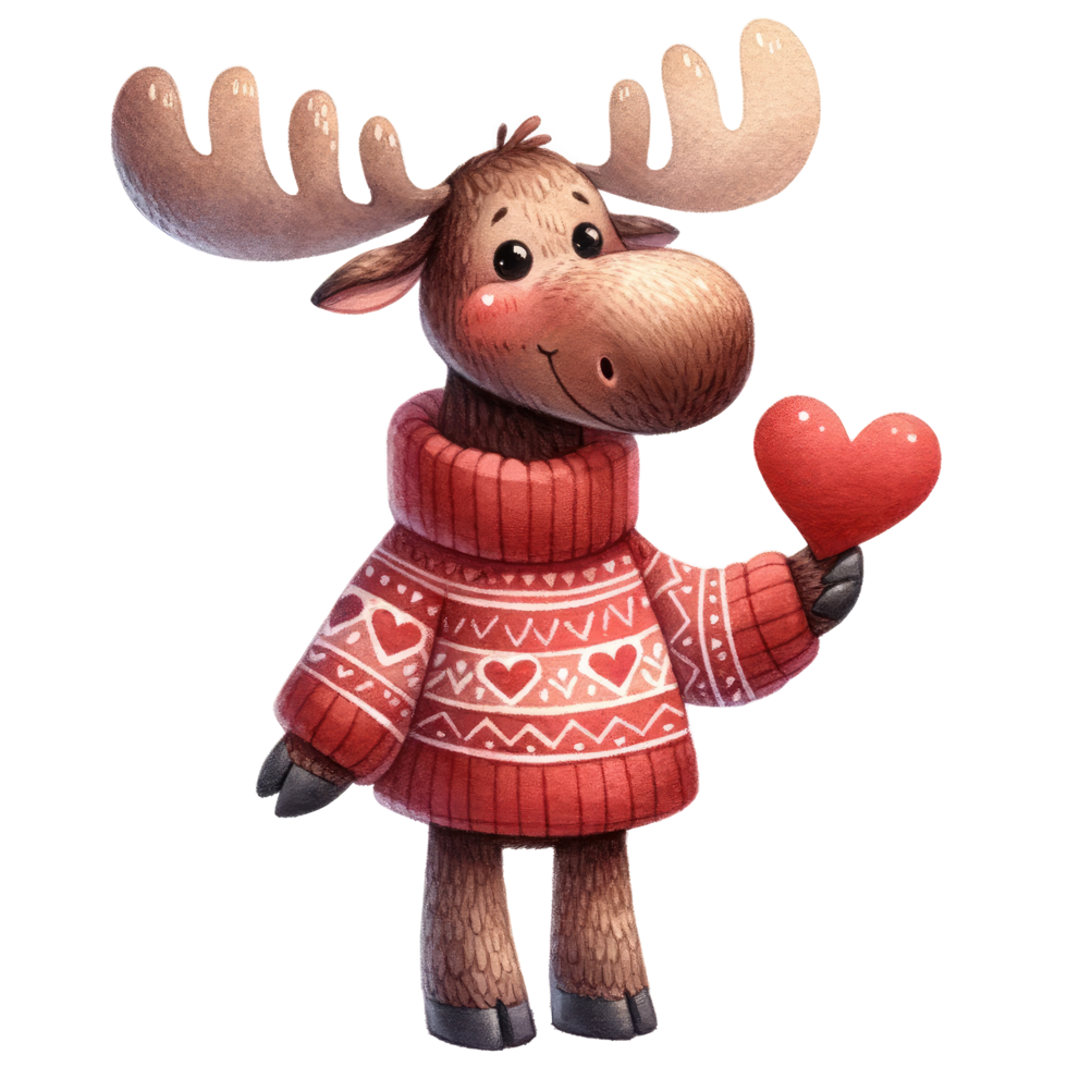 AI generated Moose with Heart Winter Illustration 38903891 PNG AI generated Moose with Heart Winter Illustration 38903891 PNG