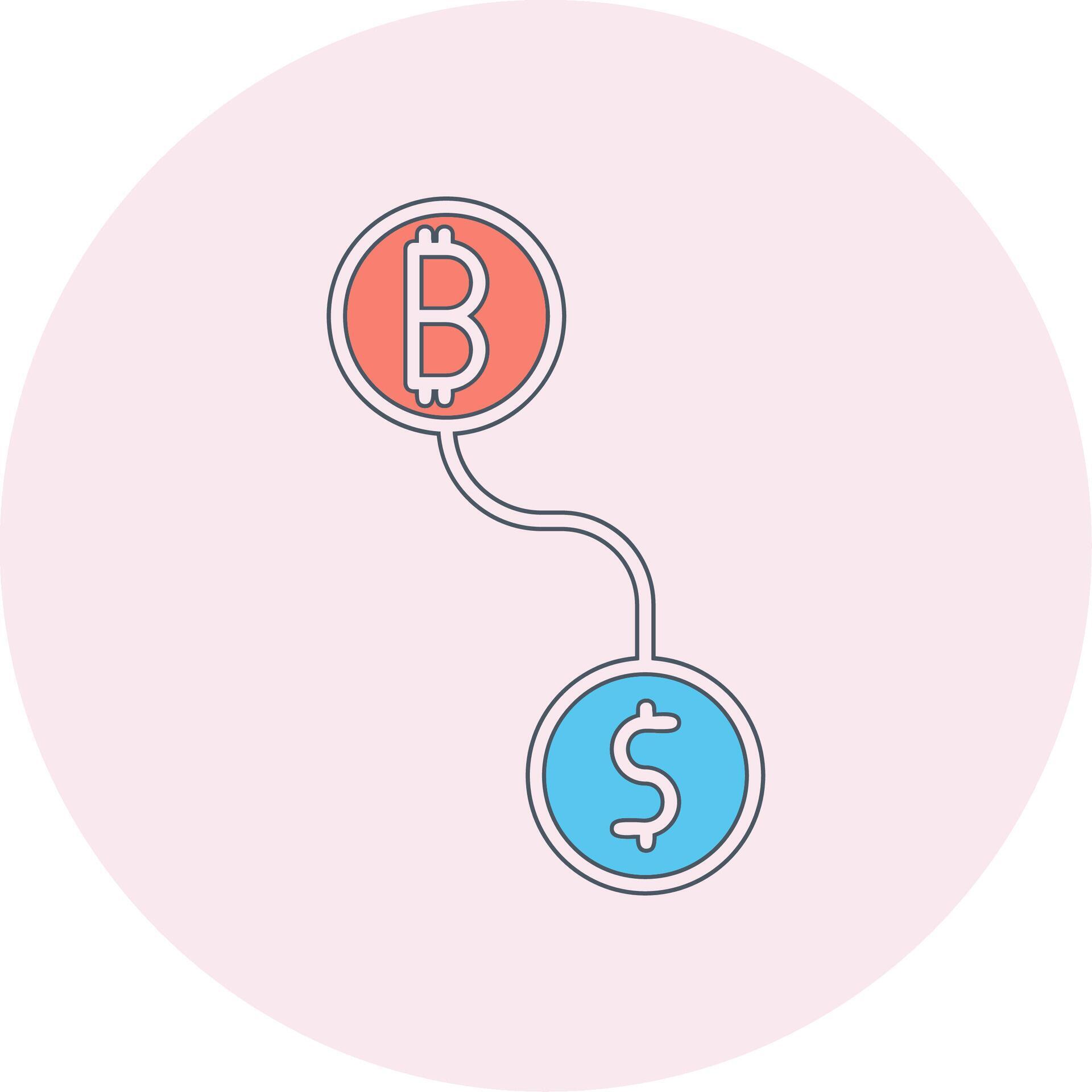 Btc conversion Vector Icon 38905607 Vector Art at Vecteezy
