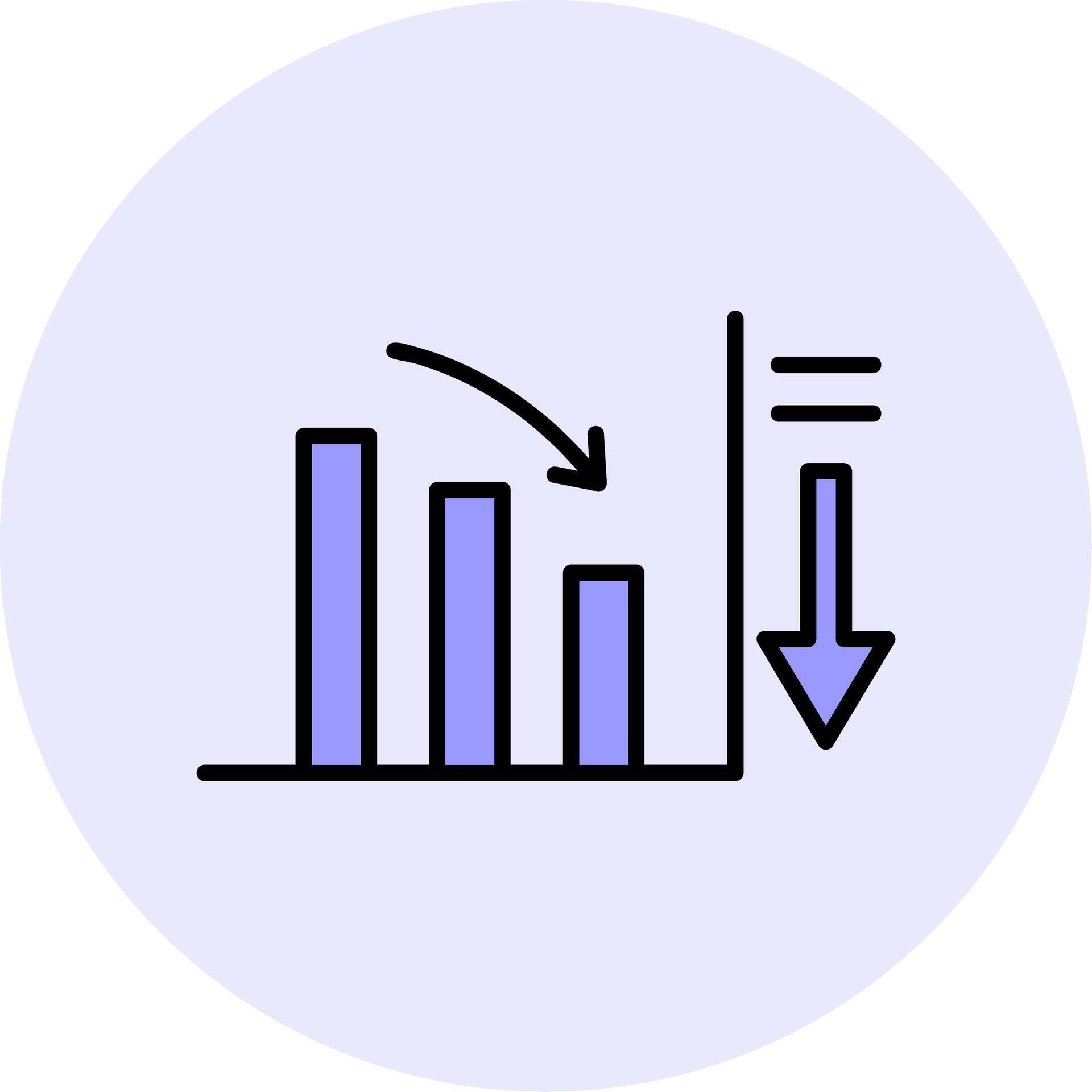 Decrease Vector Icon 38906869 Vector Art at Vecteezy