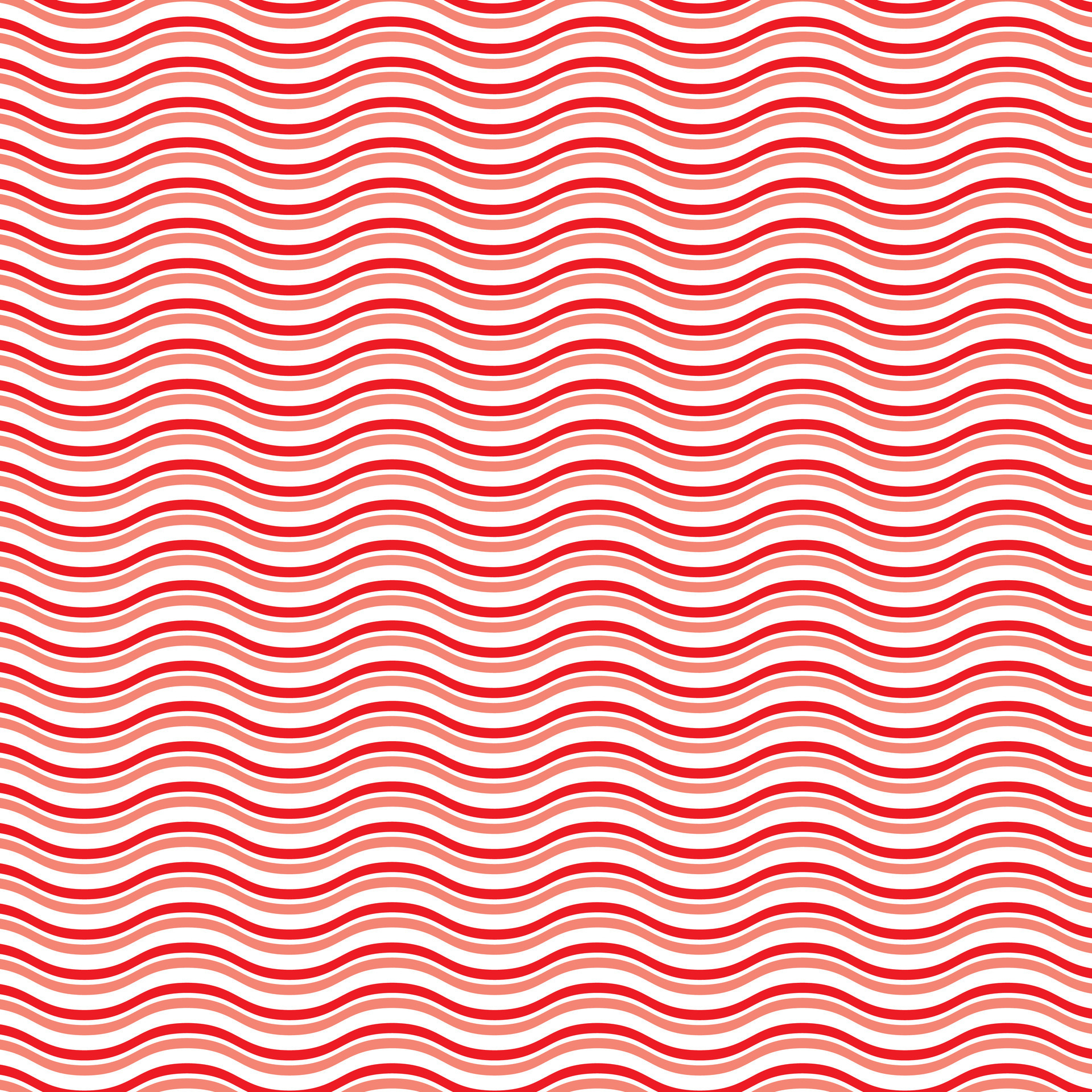 Simple Abstract Tomato Orange Red Color Zig Zag Pattern On White