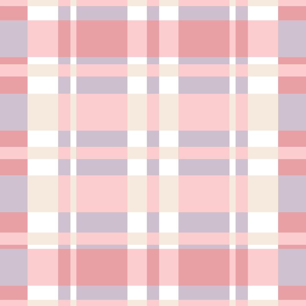 Geometric Colorful Pastel Square Grid Line Seamless Pattern Vector Design Gingham Style For
