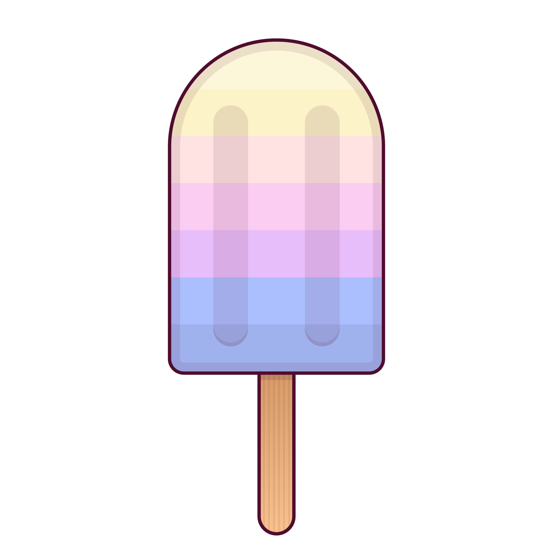 Rainbow Ice Cream Bar Cartoon Cute 38935423 Png