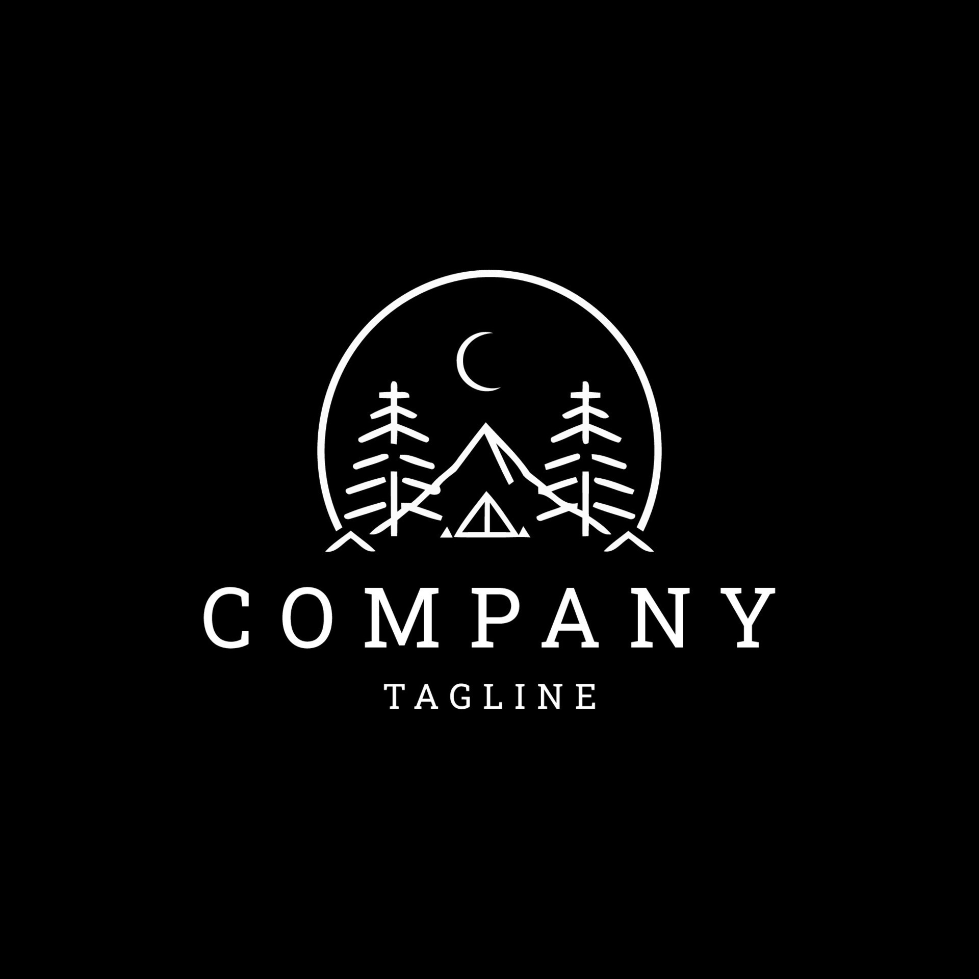 Ai Generated Camping Logo Vector Icon Design Template 38936091 Vector