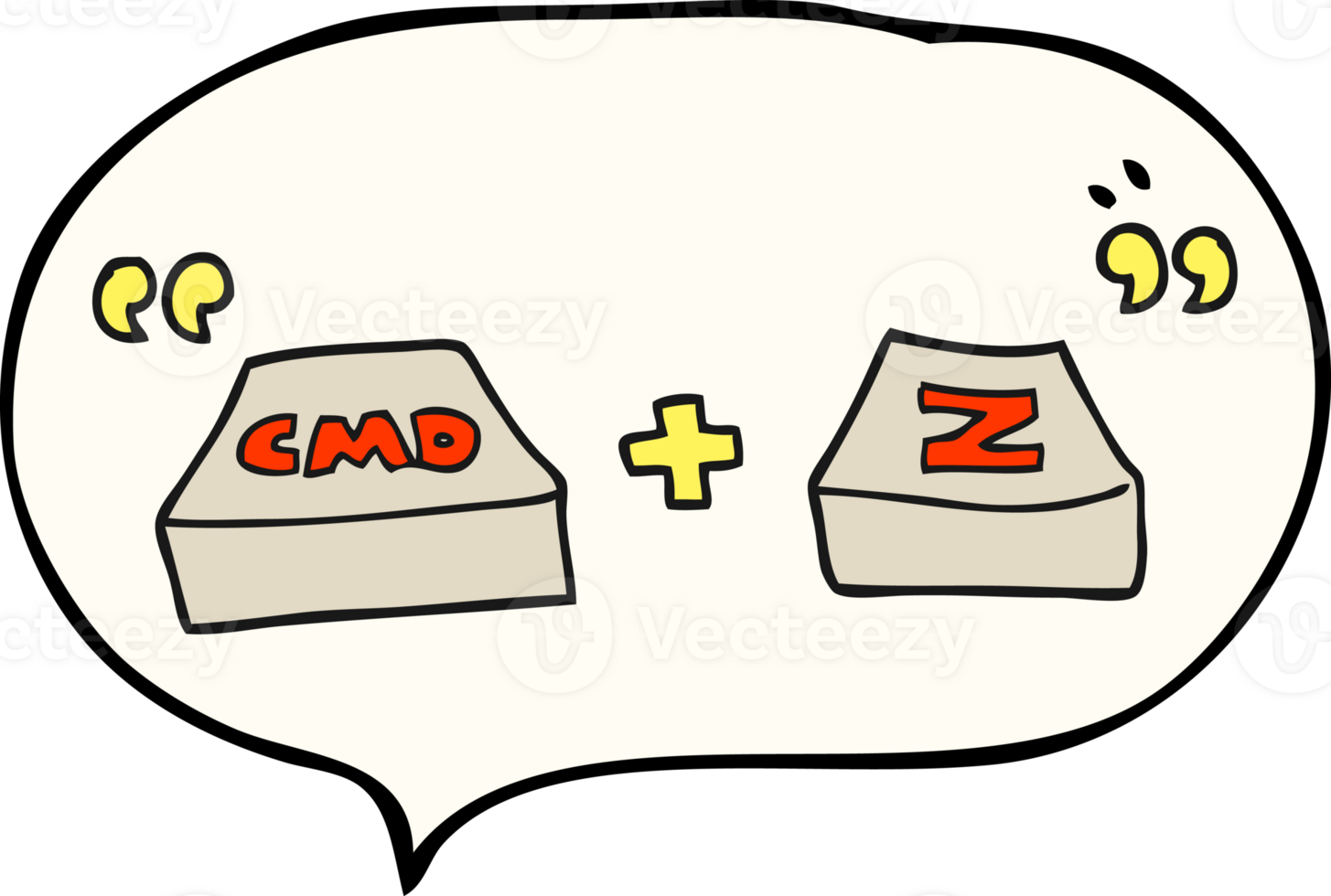 Speech Bubble Cartoon Command Z Function 38941196 Png