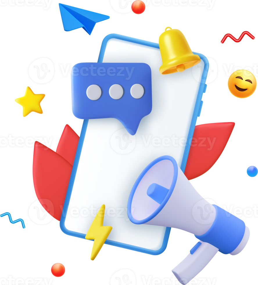 3d Social Media Creative Idea 38941391 Png