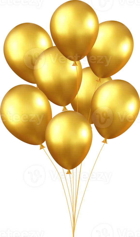 3d Realistic gold Happy Birthday Balloons 38941979 PNG 3d Realistic gold Happy Birthday Balloons 38941979 PNG