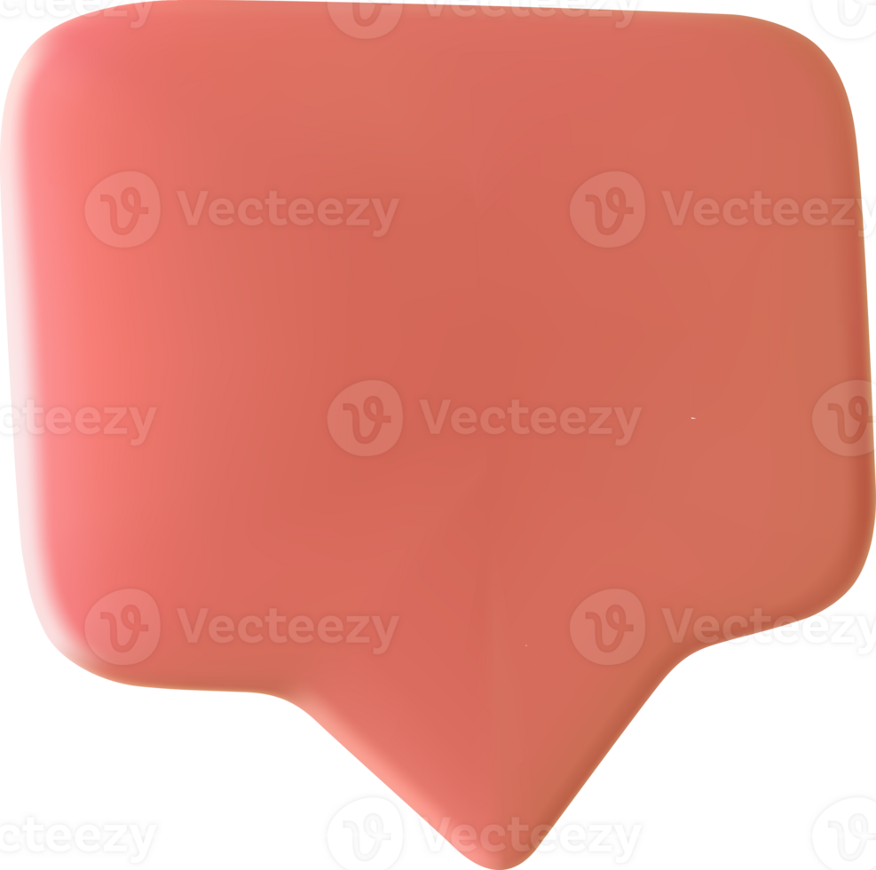 Blank Red Speech Bubble Pin 38944810 Png