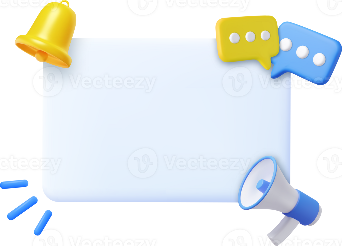 3D Megaphone with speech bubble message 38945650 PNG 3D Megaphone with speech bubble message 38945650 PNG