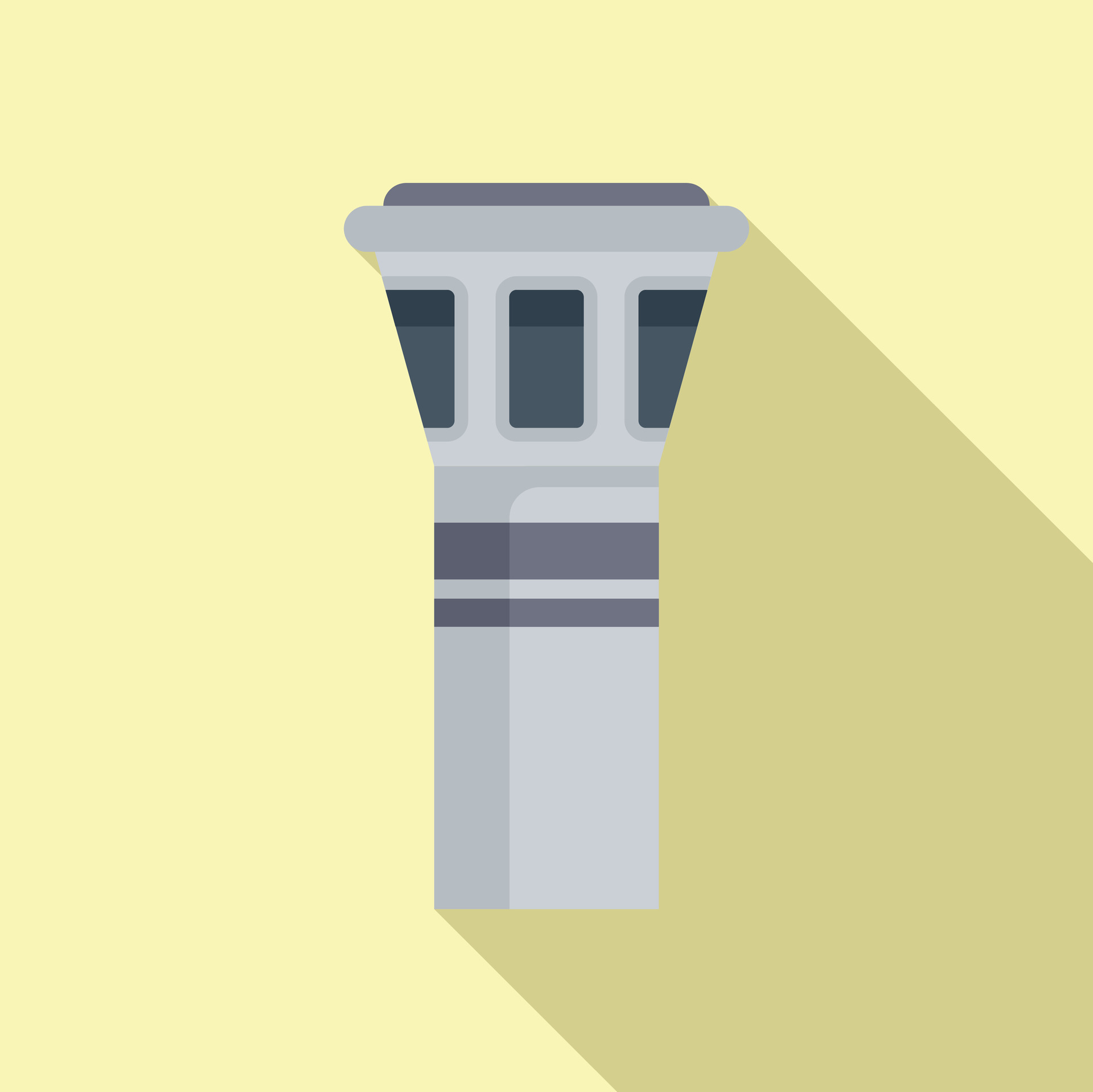 Airport tower icon flat vector. Inside aero relax 38947620 Vector Art ...