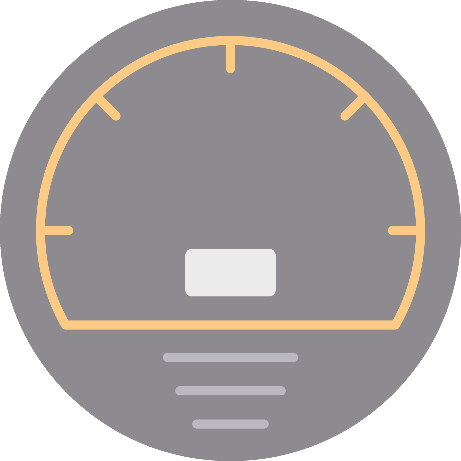 Speedometer Flat Light Icon 38948132 Vector Art at Vecteezy