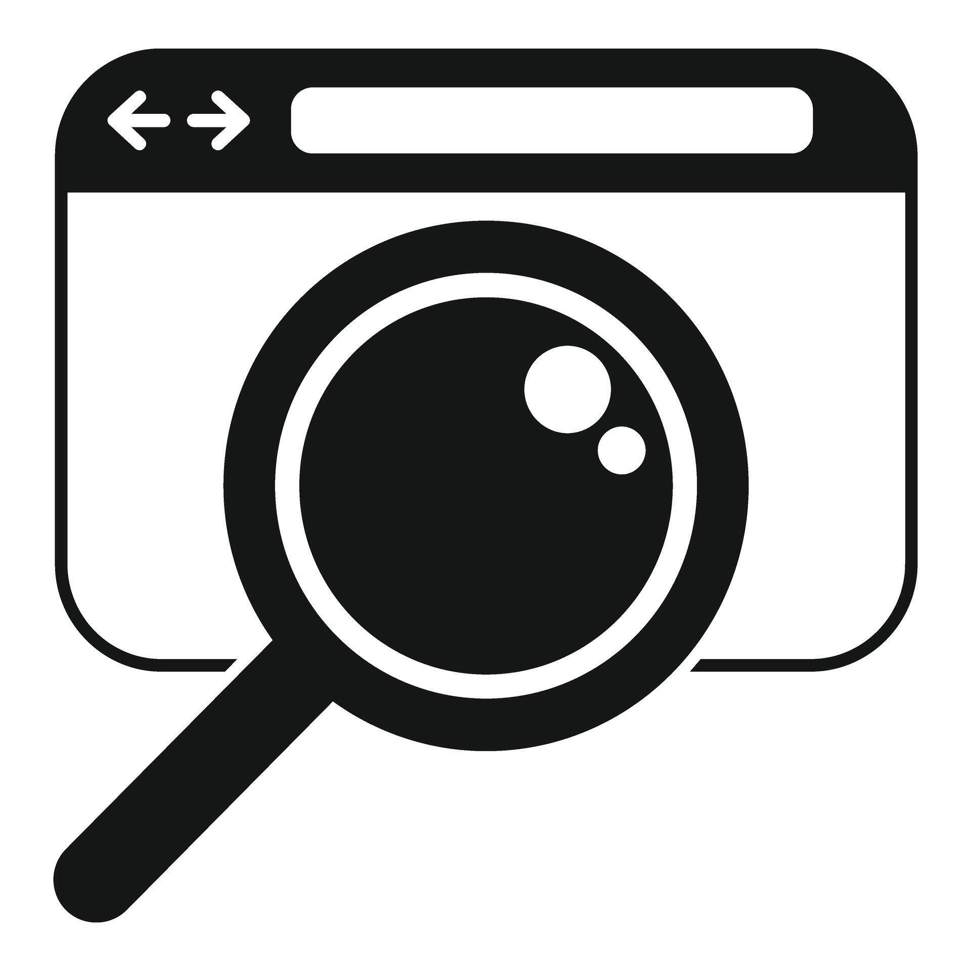 Web search data icon simple vector. Seo engine 38948165 Vector Art at ...