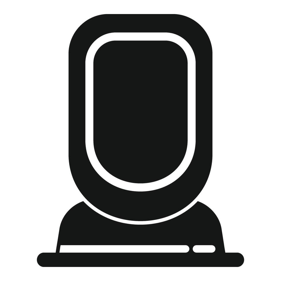 Mirror Bar Code Scanner Icon Simple Vector Matrix Bar 38949768 Vector