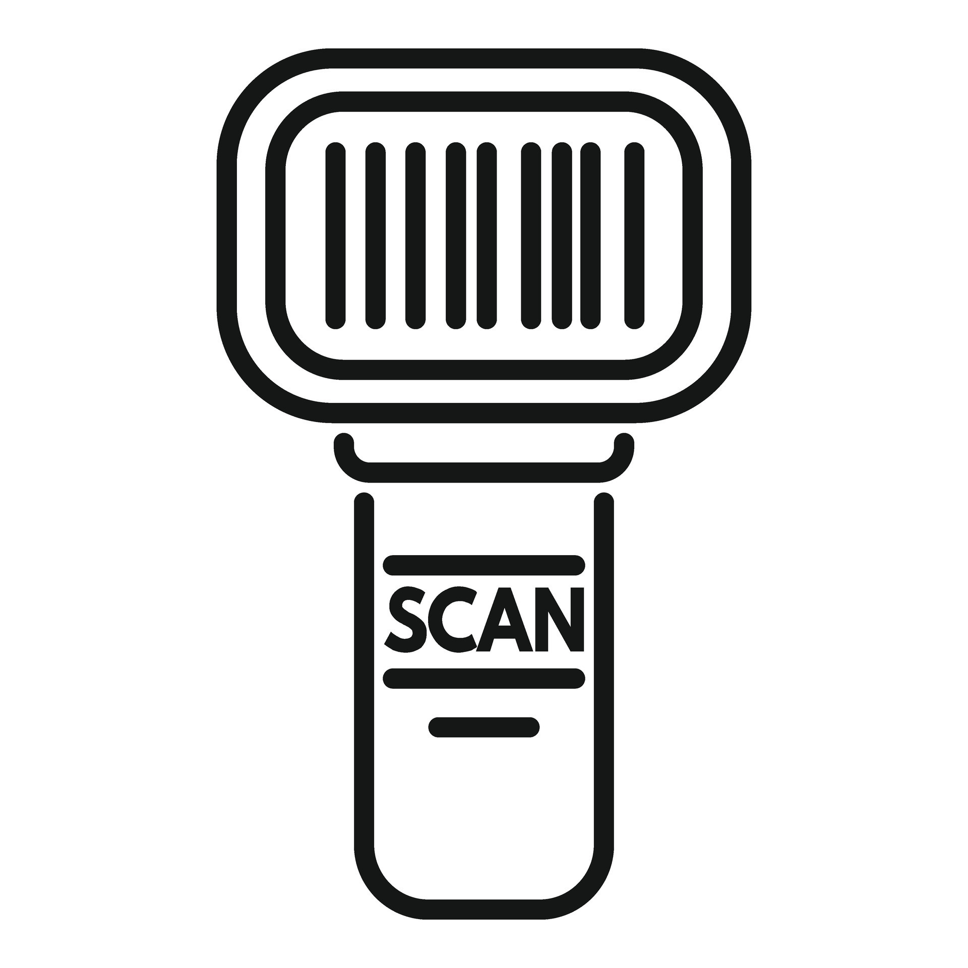 Scanner Device Icon Outline Vector Connection Sign Scan 38949785