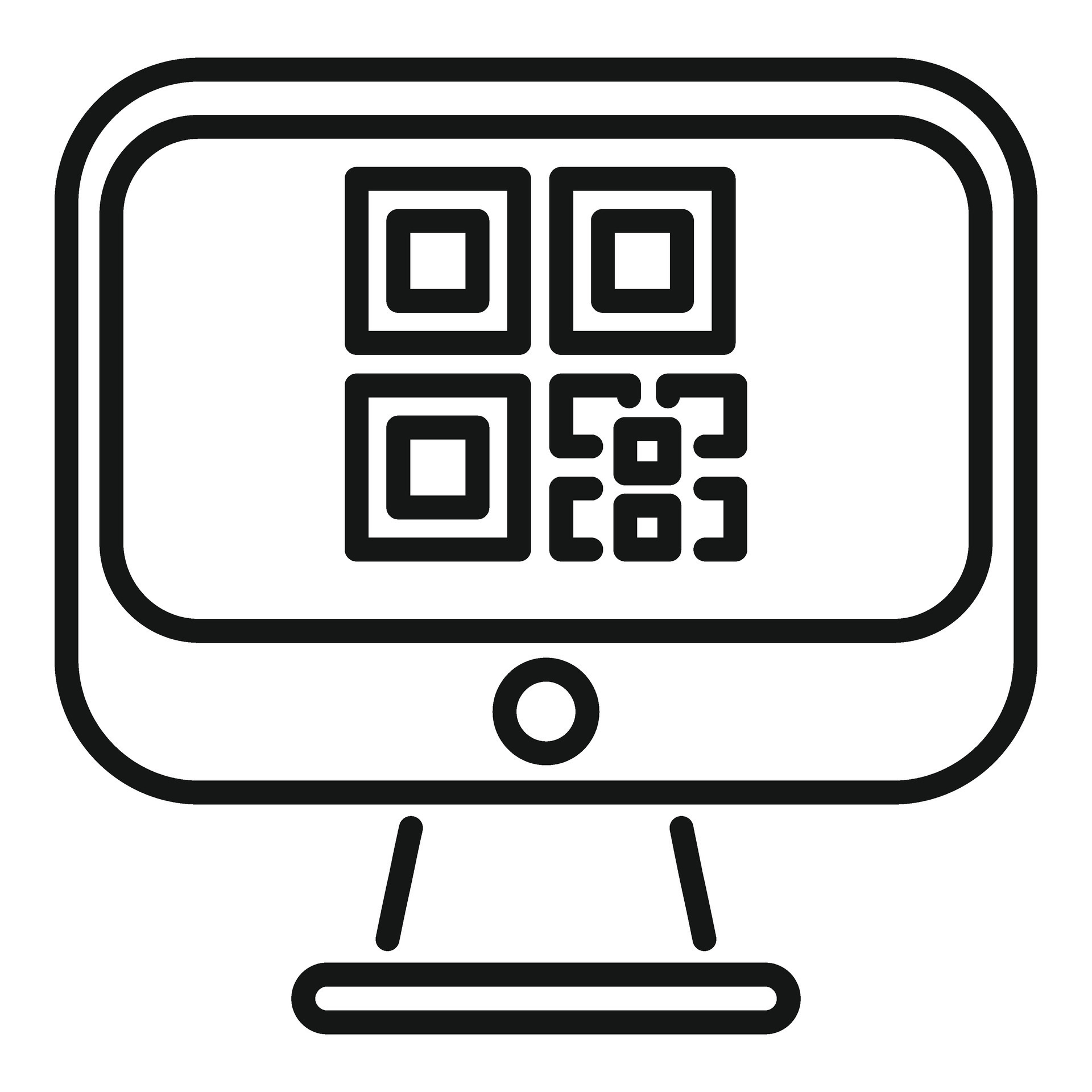 Scan Bar Code Computer Icon Outline Vector Online Receipt 38949837 Vector Art At Vecteezy