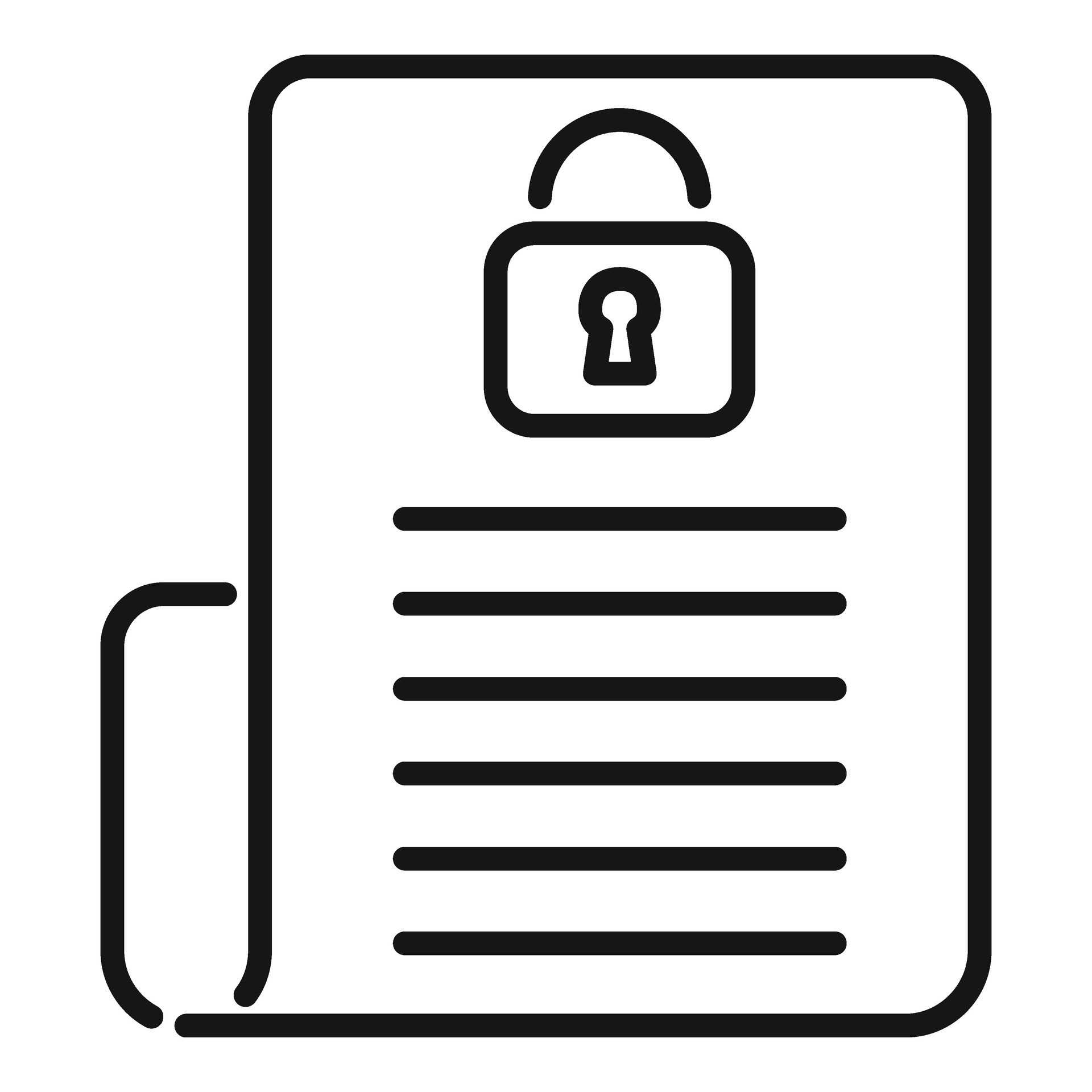 Protection Data Icon Outline Vector Legal Key Process 38949849 Vector Art At Vecteezy