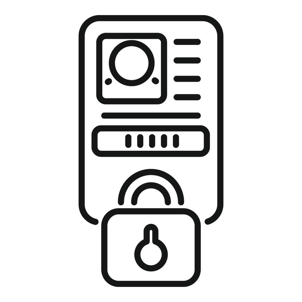 Device Data Password Icon Outline Vector Legal Key 38949850 Vector Art