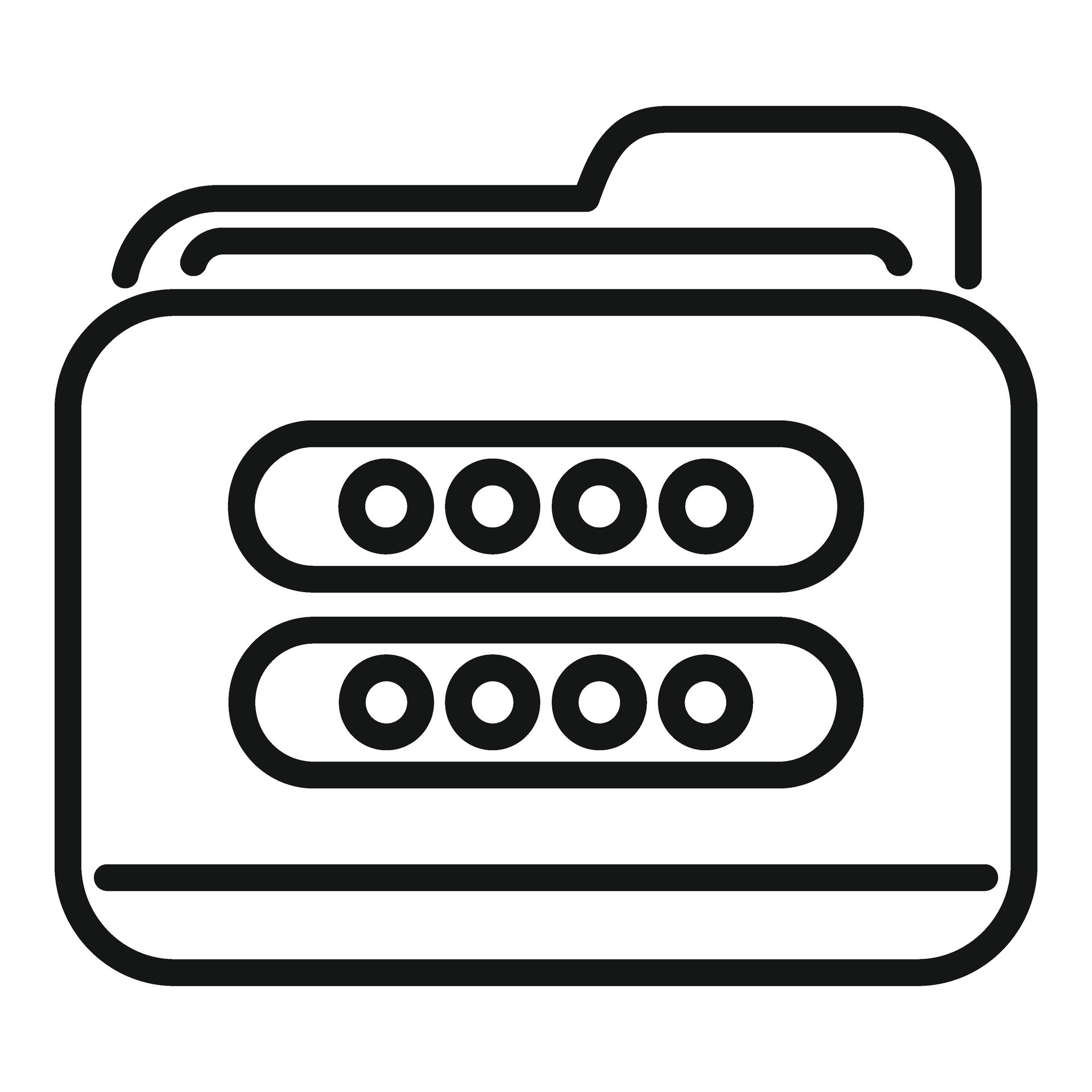 Folder Password Icon Outline Vector Data Secure 38949854 Vector Art At Vecteezy