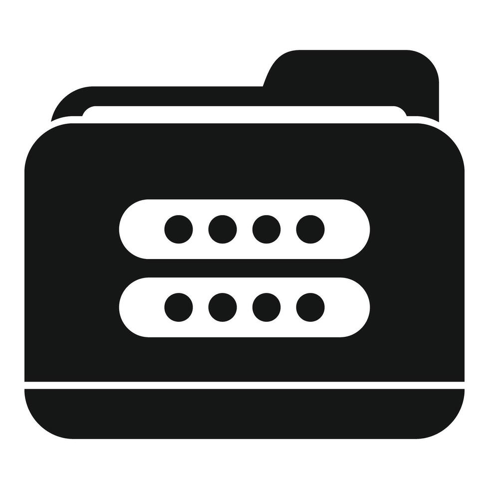 Folder Password Icon Simple Vector Data Secure 38950044 Vector Art At Vecteezy