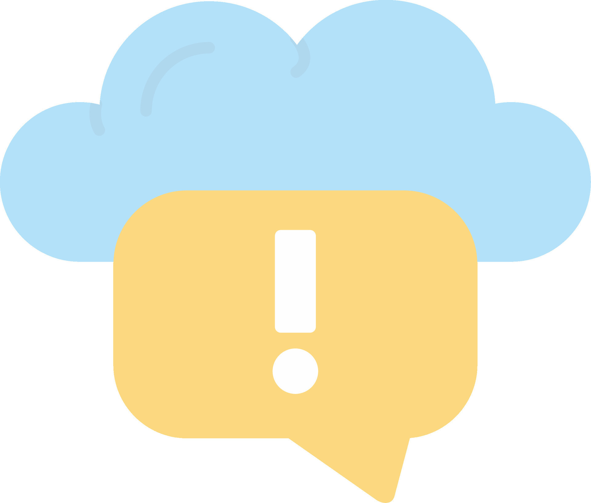 Cloud Messaging Flat Light Icon 38953150 Vector Art at Vecteezy