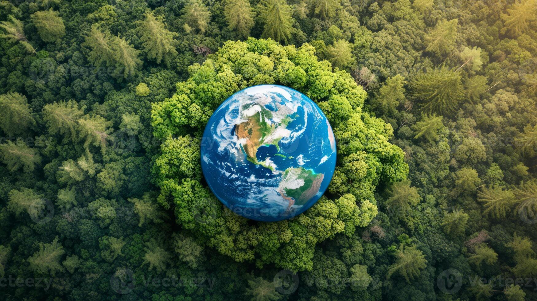 AI generated The resilience of nature in the face of environmental challenges. The regenerative ...