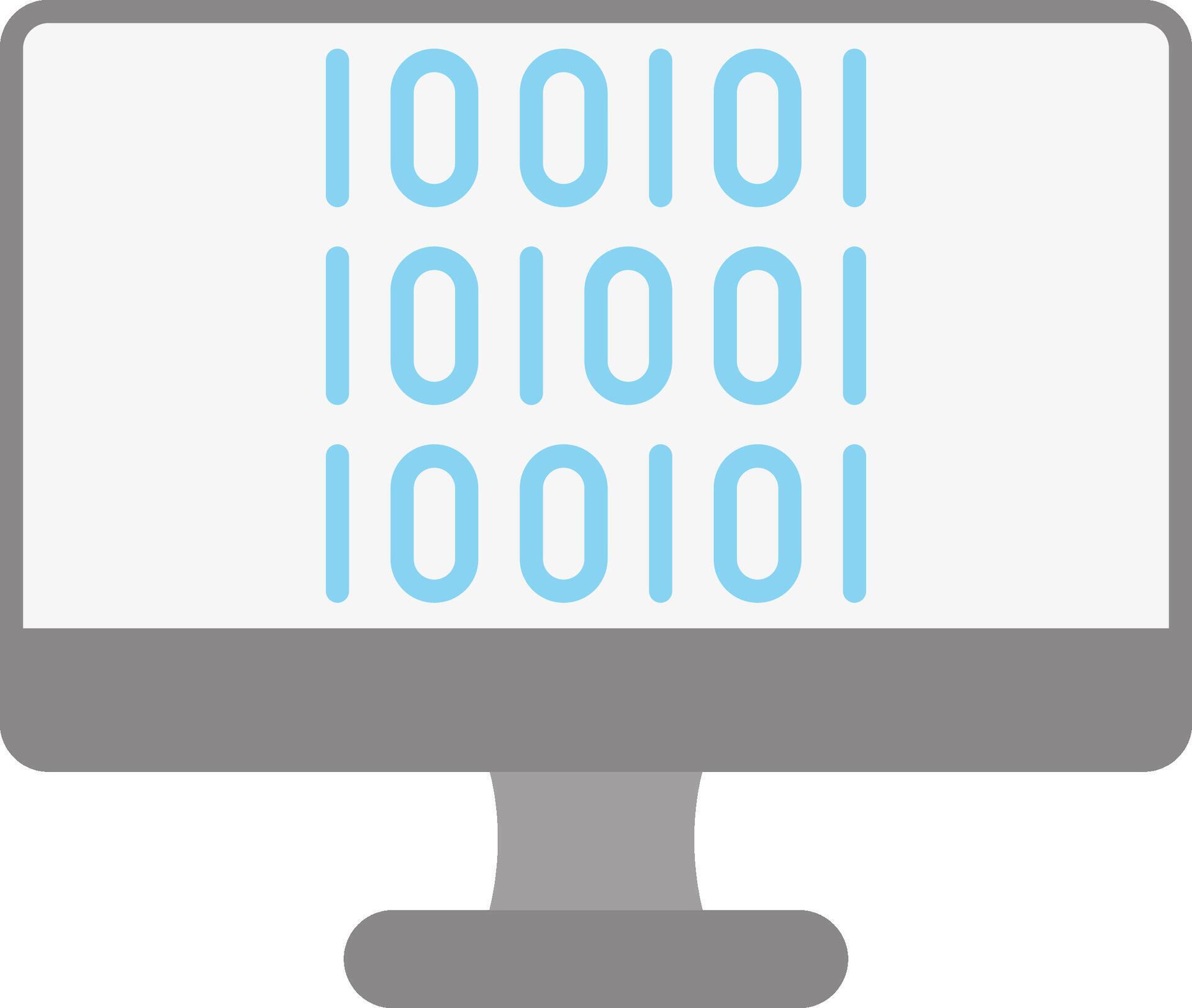 Binary Code Flat Light Icon 38953830 Vector Art at Vecteezy