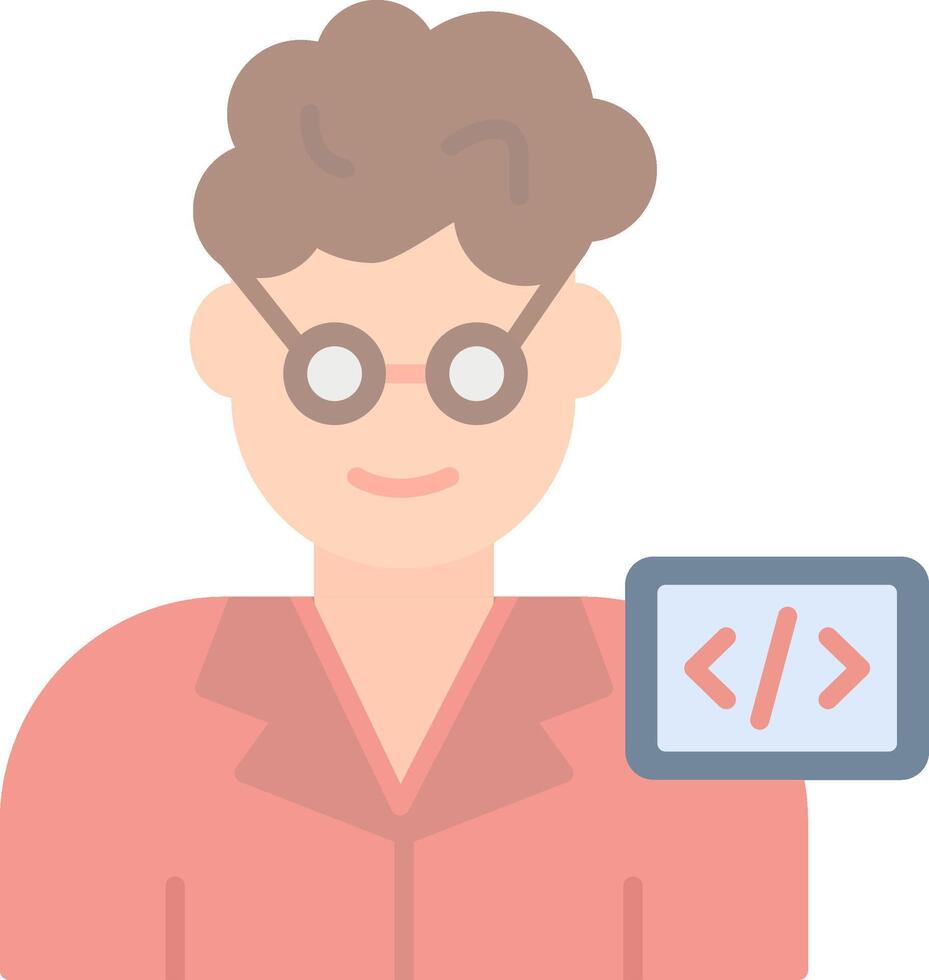 Programmer Flat Light Icon 38954496 Vector Art at Vecteezy