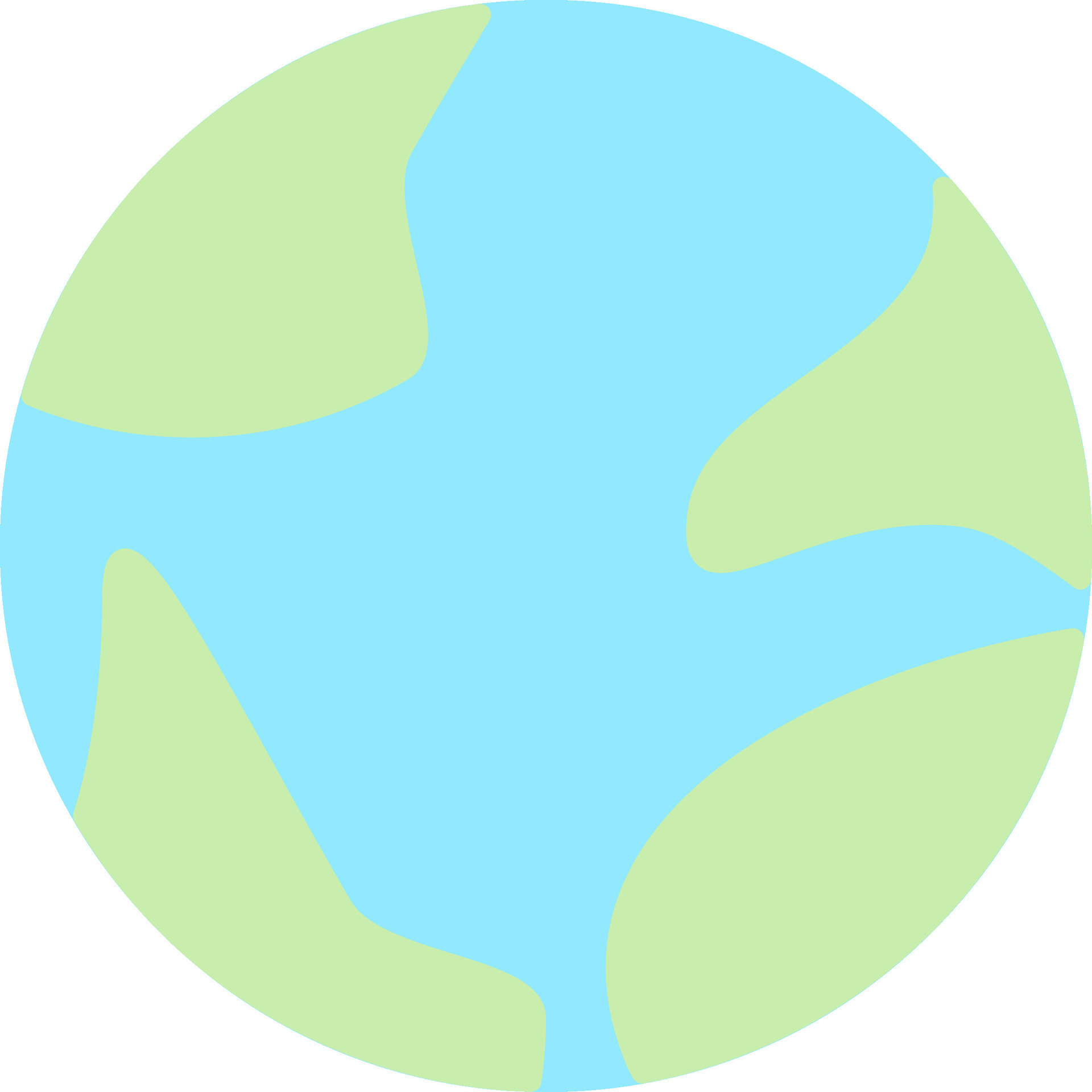 Earth Globe Flat Light Icon 38954874 Vector Art at Vecteezy