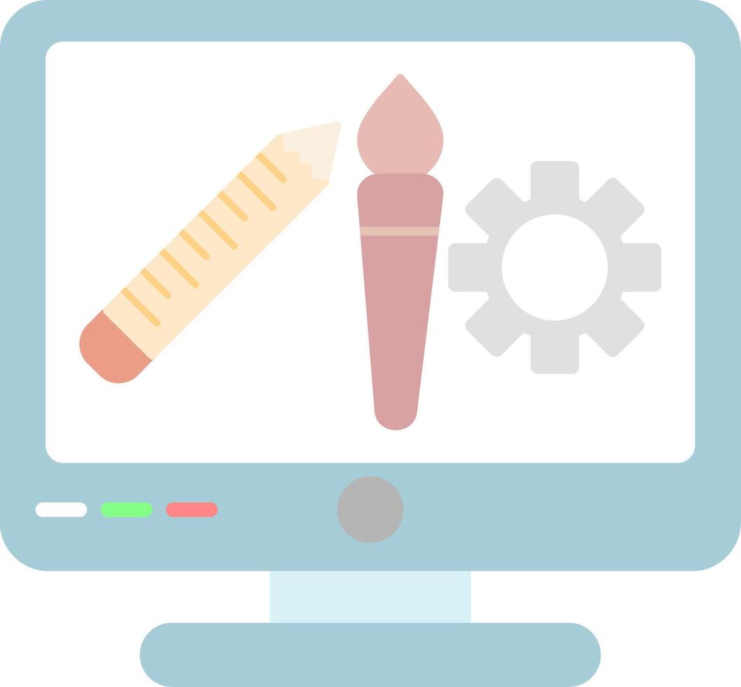 Art Flat Light Icon 38954997 Vector Art at Vecteezy