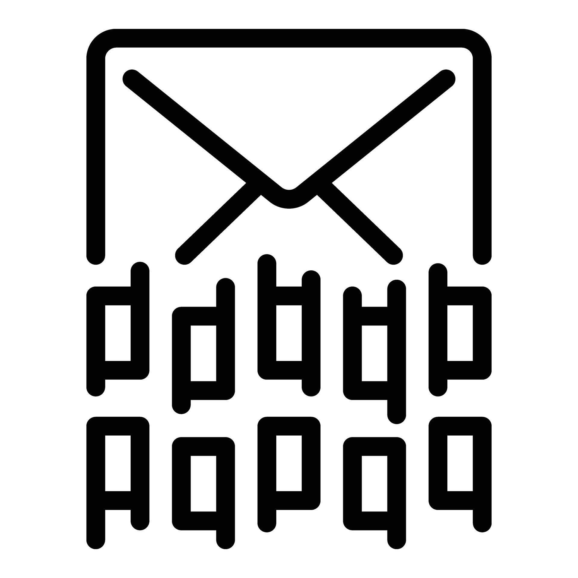Mail broken access icon outline vector. Signal entry passcode 38955813 ...