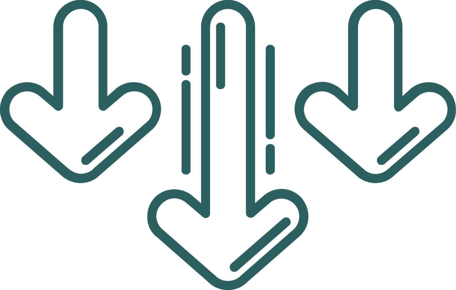 Decrease Line Gradient Green Icon 38959641 Vector Art at Vecteezy