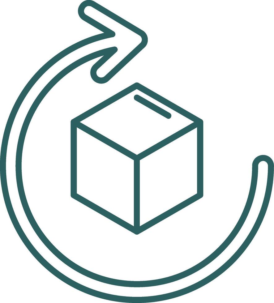 Rotate Line Gradient Green Icon 38960020 Vector Art At Vecteezy