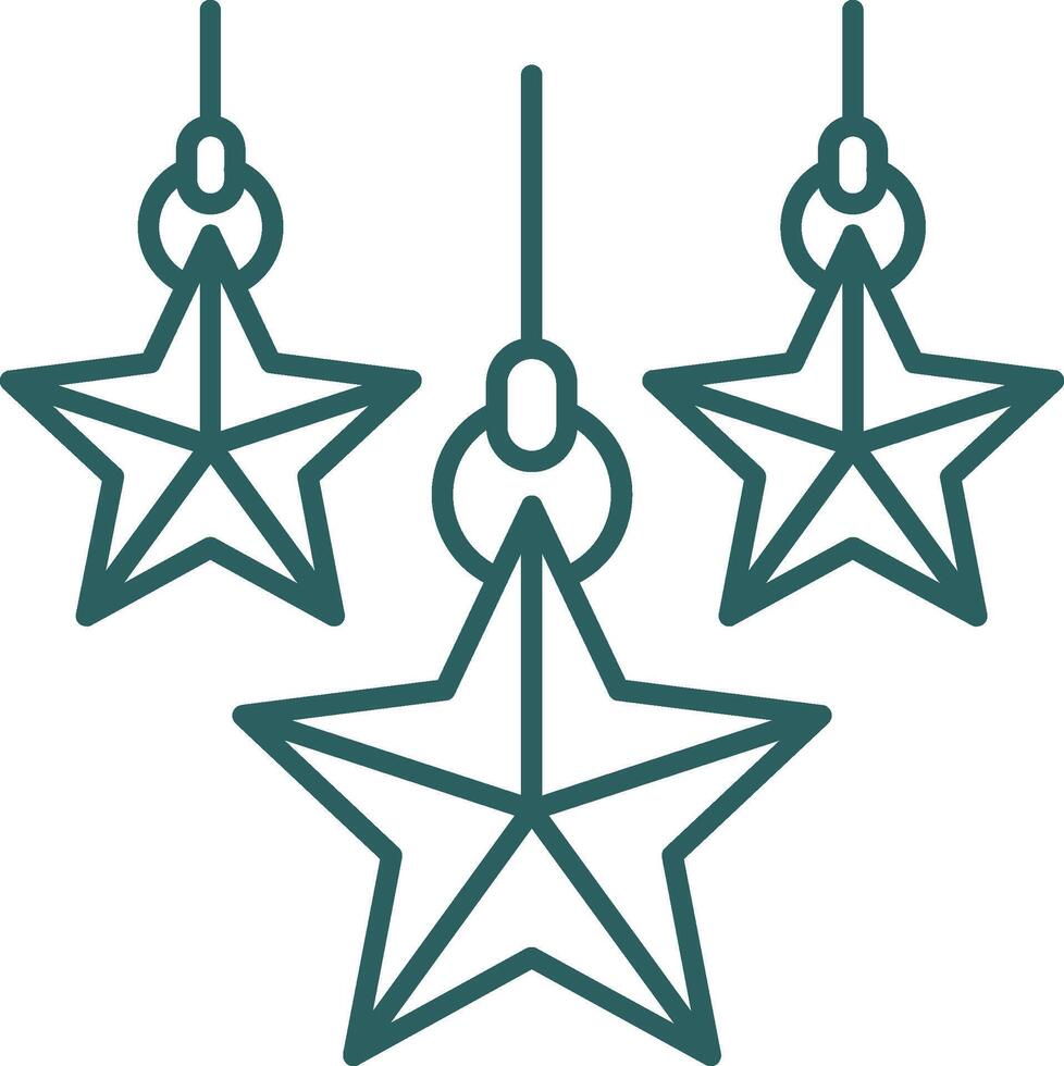 Christmas star Line Gradient Green Icon 38961103 Vector Art at Vecteezy
