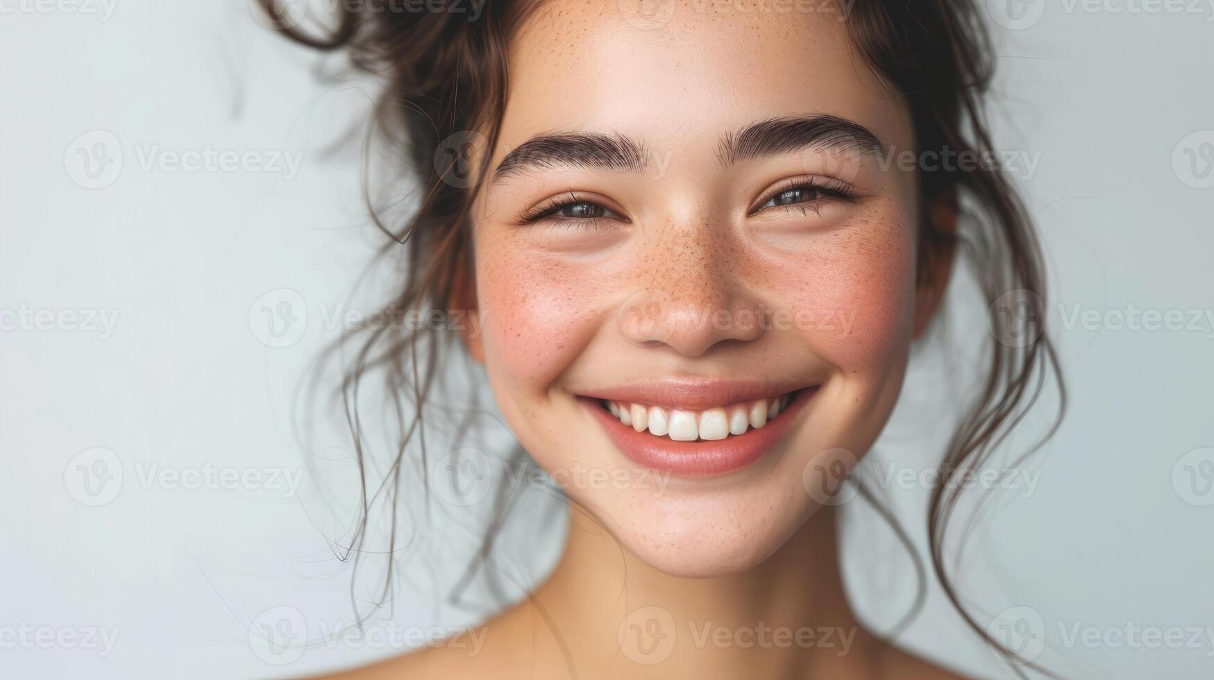 AI generated Close-up portrait of yong woman casual portrait in ...