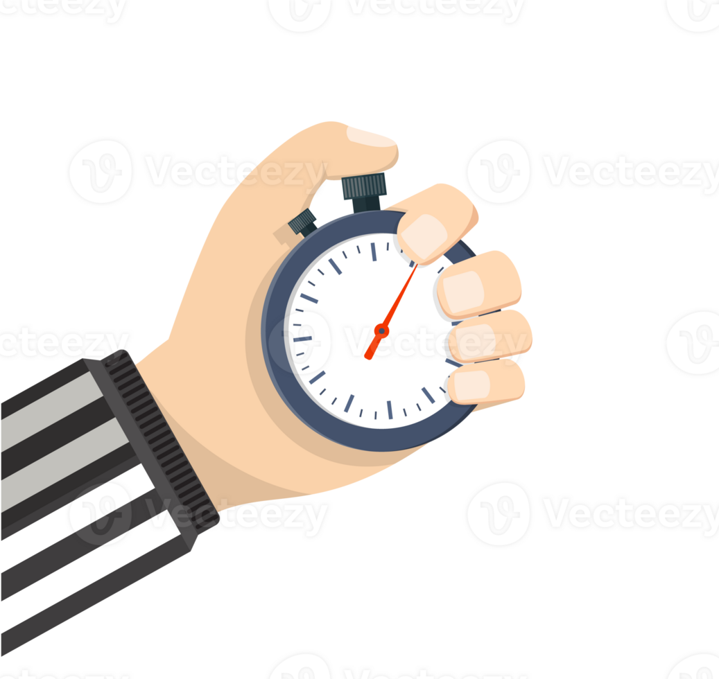 Analog Chronometer Timer Counter In Hand 38967170 Png