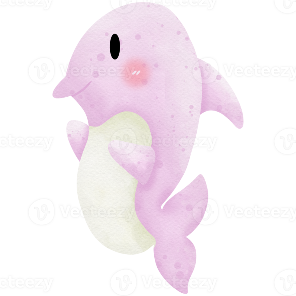 Sea animals watercolor so cute 38973827 PNG