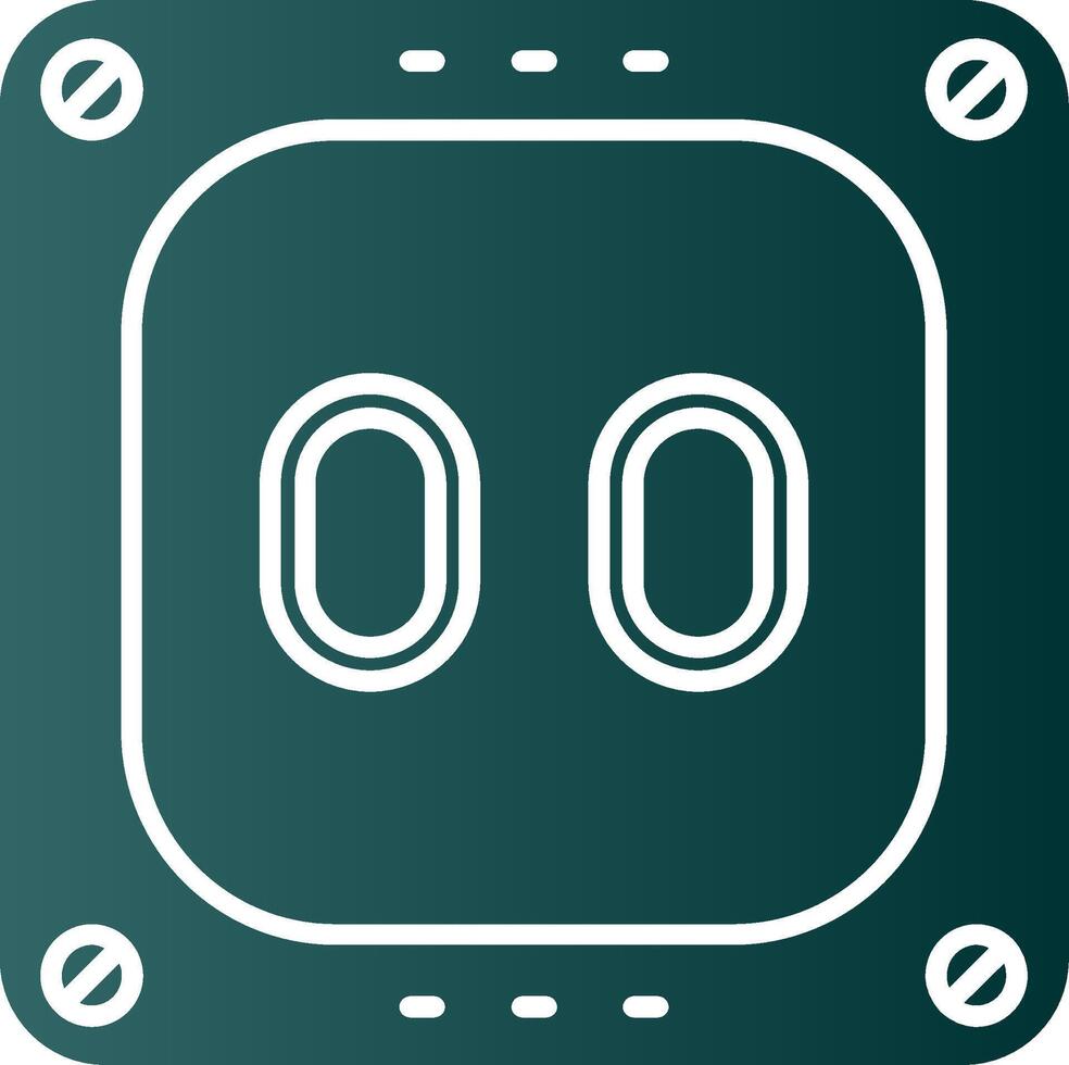 Socket Glyph Gradient Green Icon 38978989 Vector Art at Vecteezy