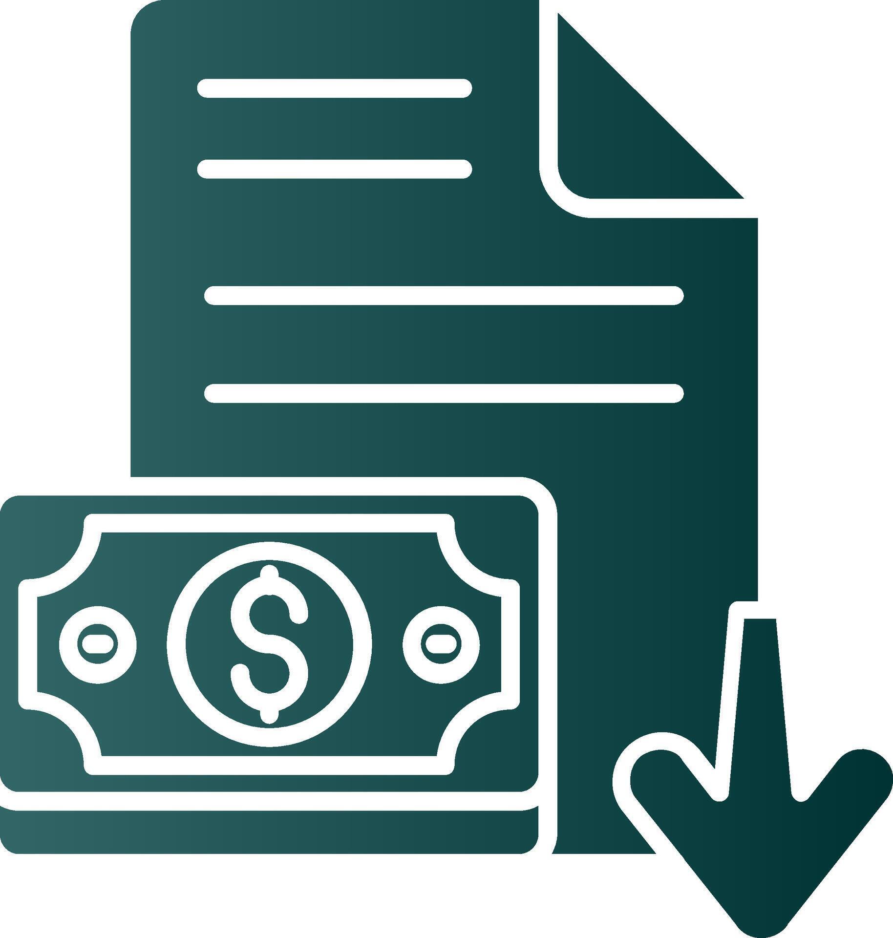 Decrease Glyph Gradient Green Icon 38997547 Vector Art at Vecteezy