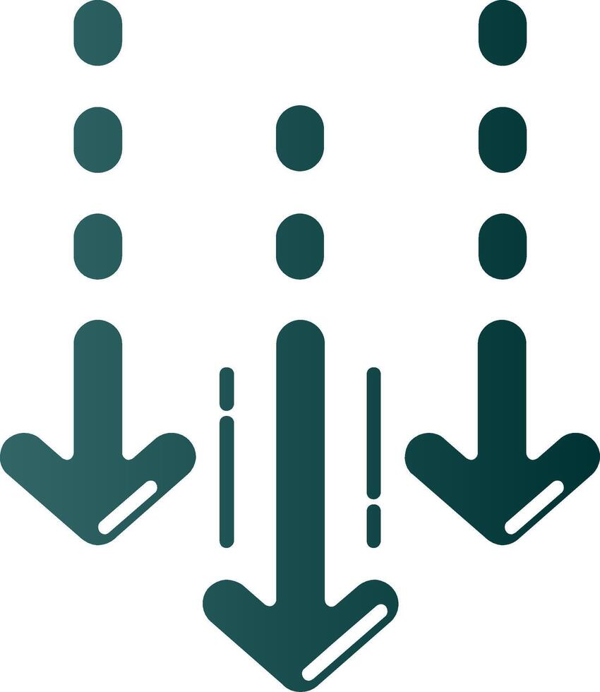 Decrease Glyph Gradient Green Icon 38997667 Vector Art at Vecteezy