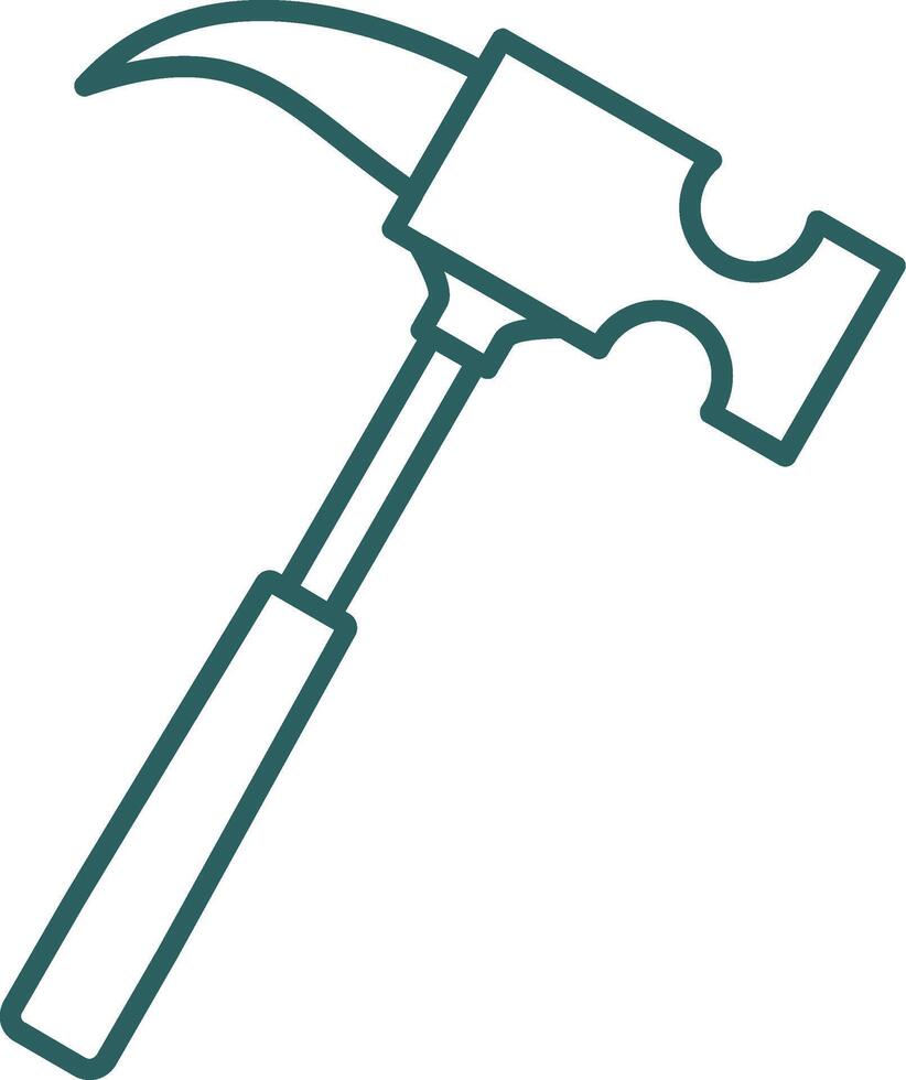 Hammer Line Gradient Icon 39008150 Vector Art At Vecteezy