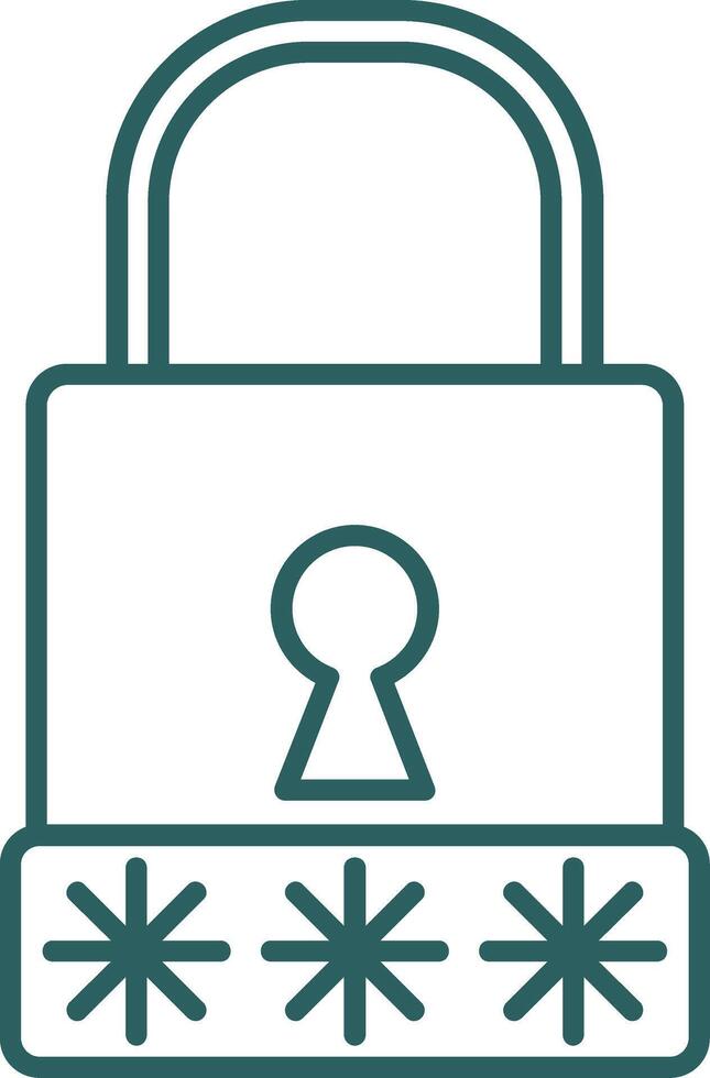 Passcode Line Gradient Icon 39011841 Vector Art at Vecteezy