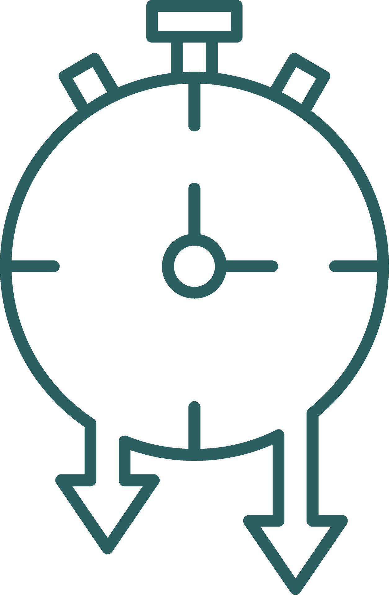 Timer Line Gradient Icon 39012046 Vector Art at Vecteezy