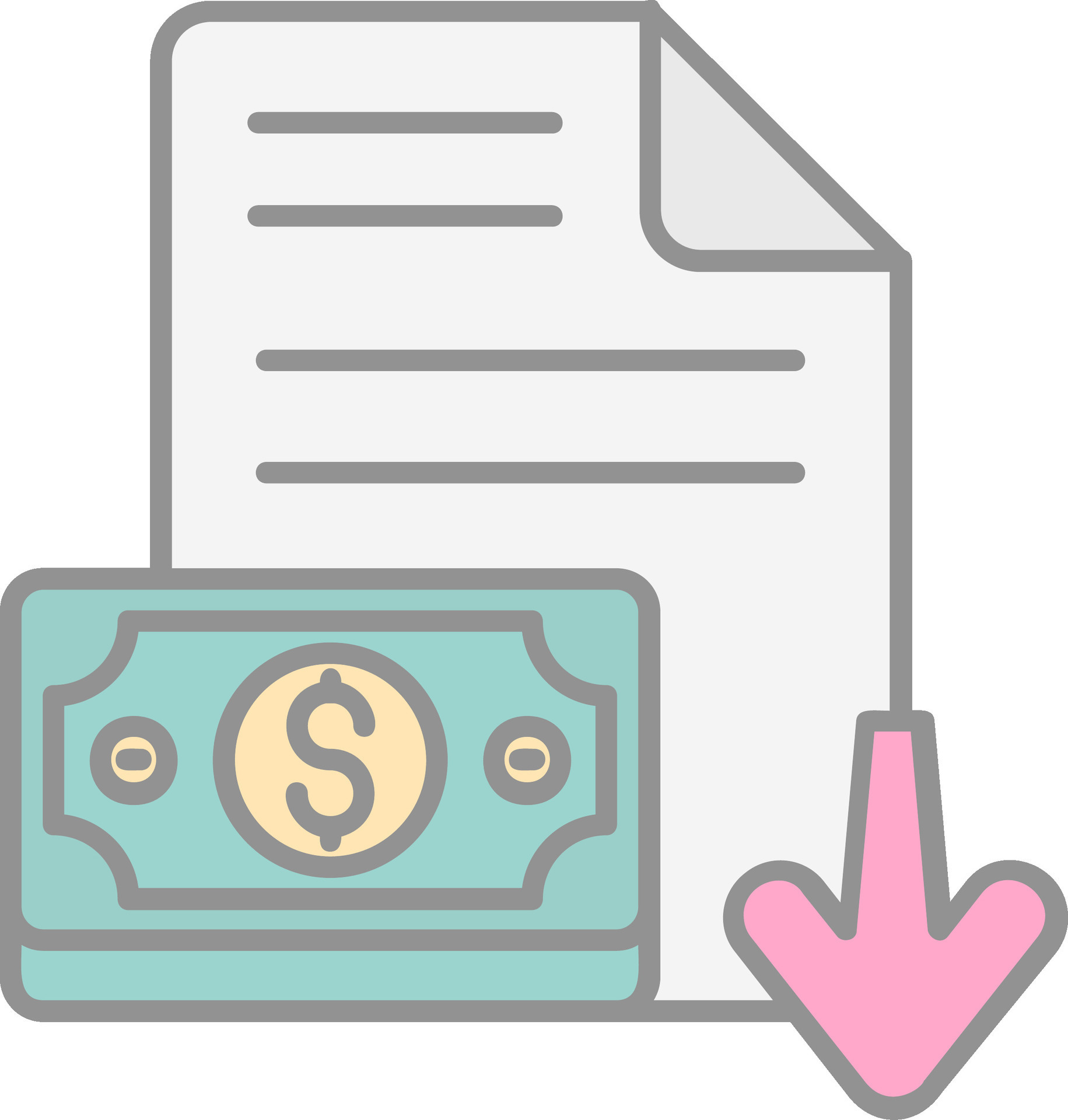 Decrease Line Filled Light Icon 39012302 Vector Art at Vecteezy