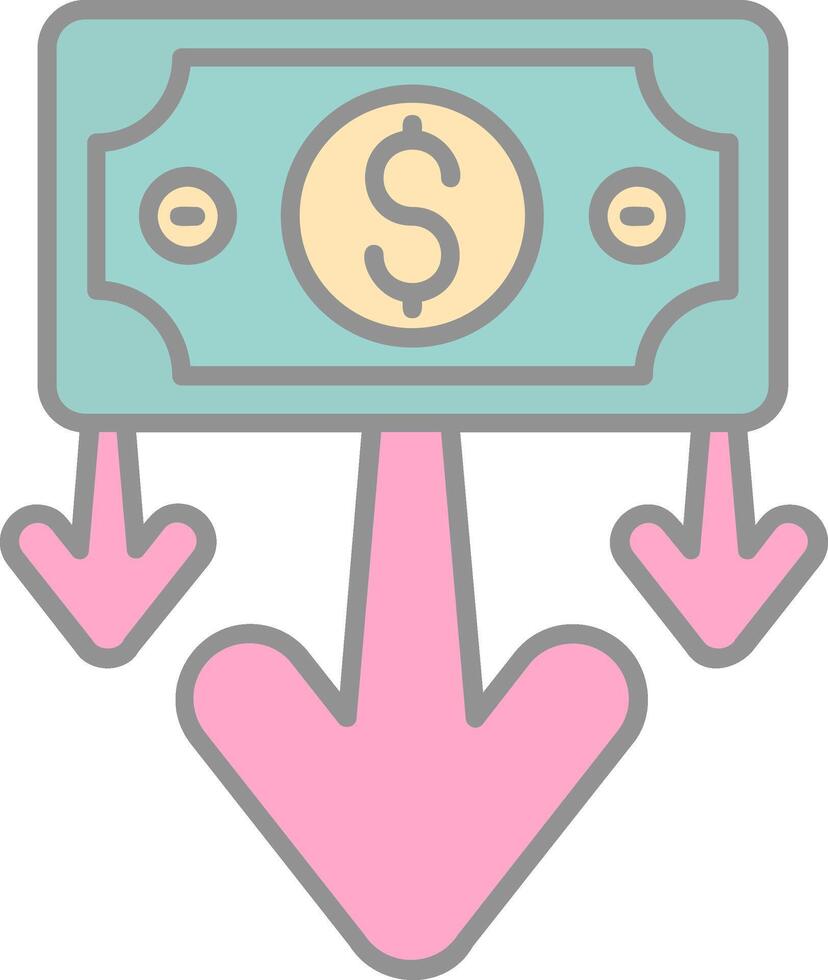 Decrease Line Filled Light Icon 39012339 Vector Art at Vecteezy