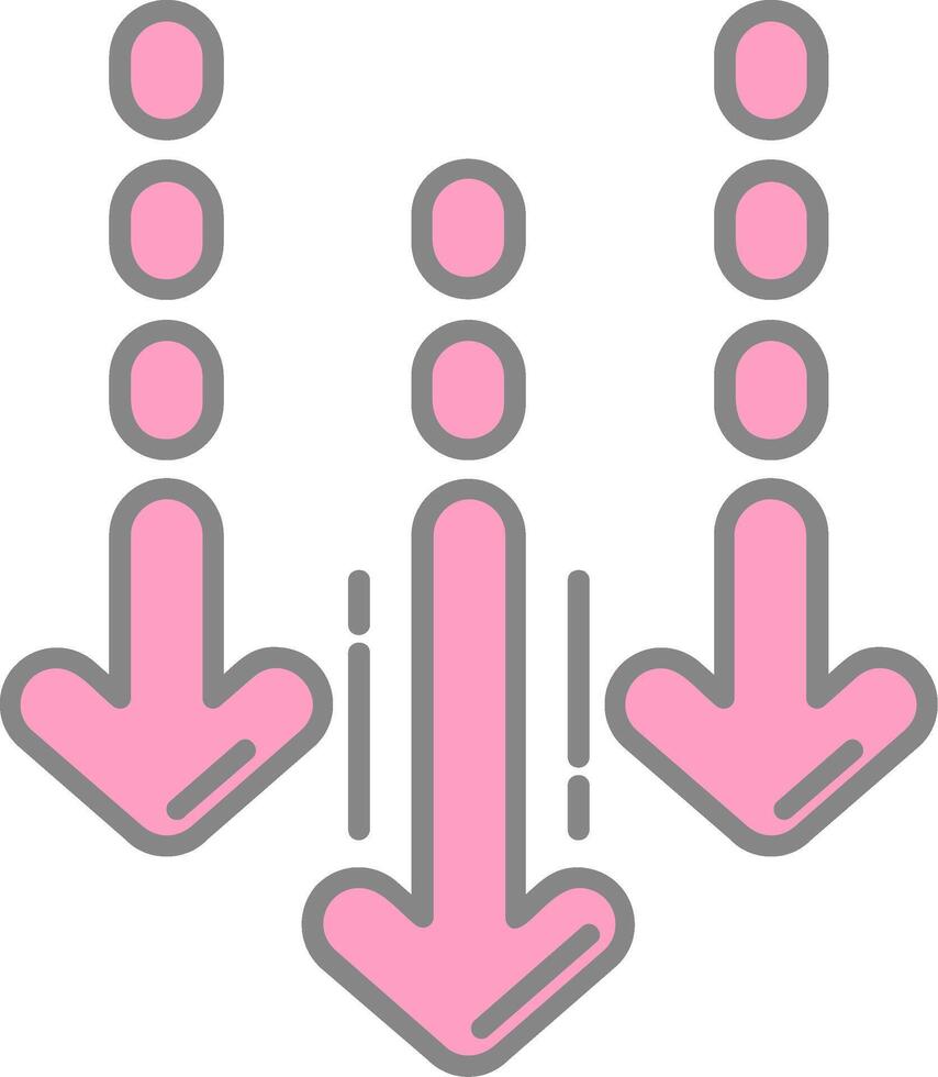 Decrease Line Filled Light Icon 39012384 Vector Art at Vecteezy