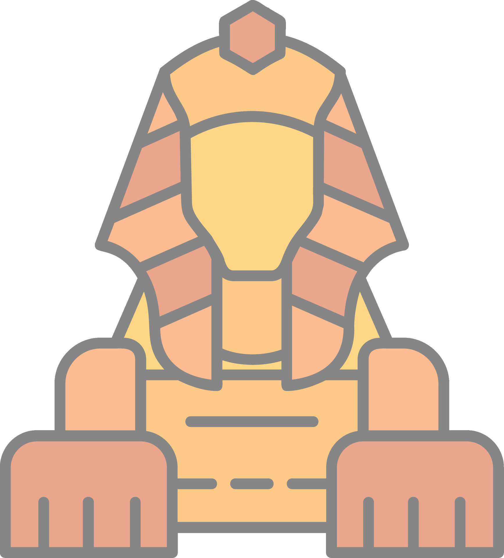 Sphinx Line Filled Light Icon 39013953 Vector Art at Vecteezy