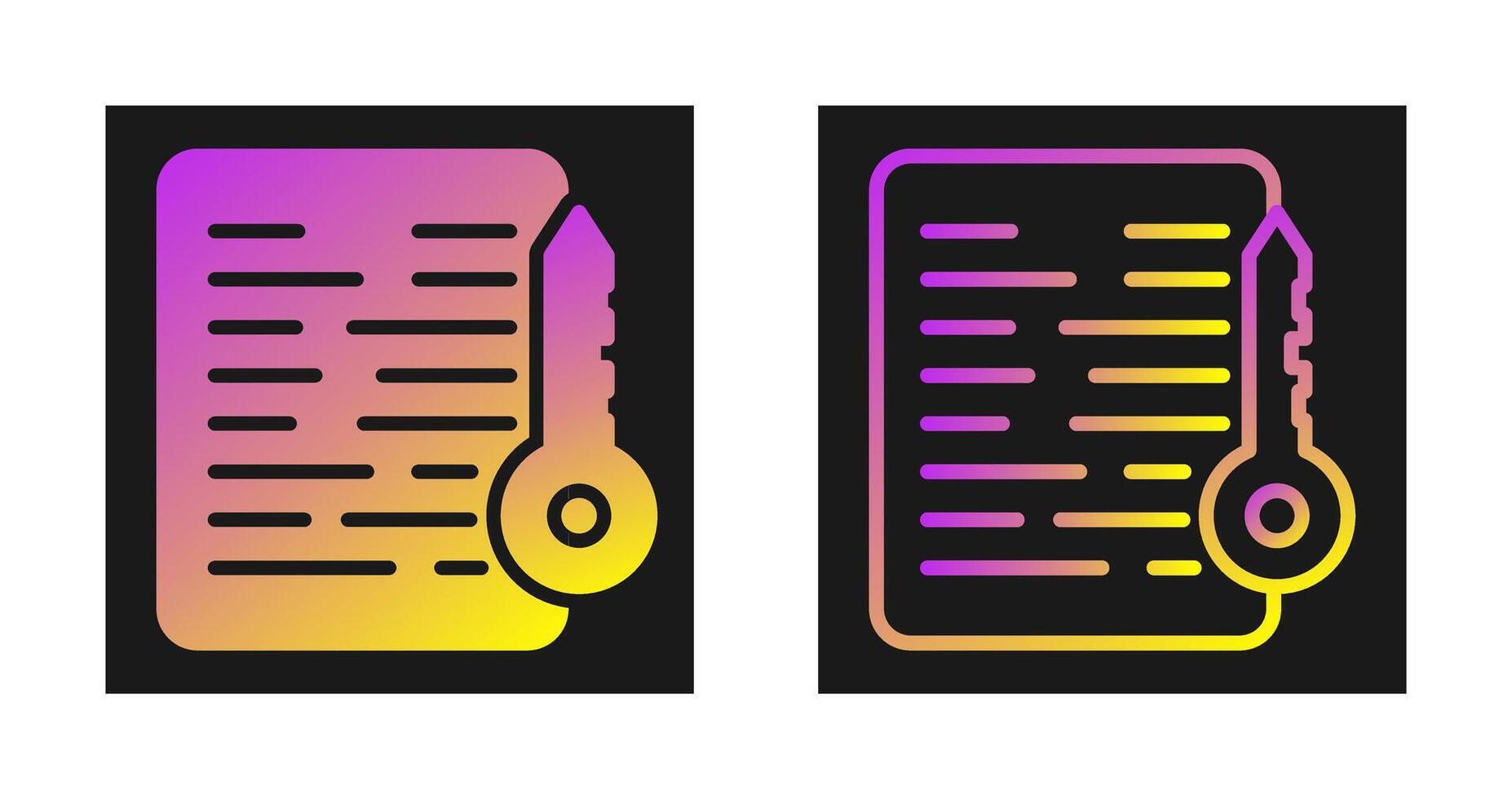 Document Access Vector Icon 39018607 Vector Art at Vecteezy