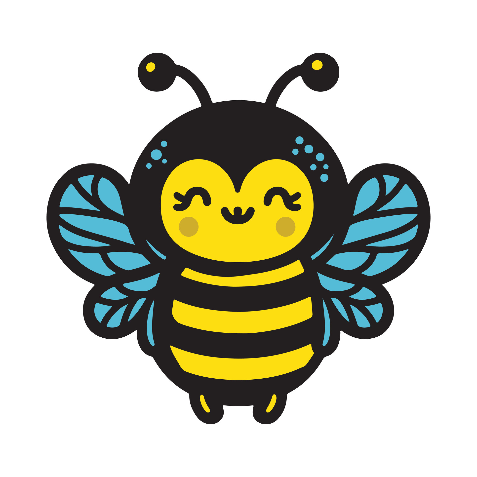 linda simpático abeja. dibujos animados contento volador abeja con ... linda simpático abeja. dibujos animados contento volador abeja con ...
